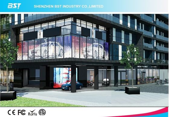 SMD2121 P3.91 Transparent LED Screen LED Mesh Curtain Super Clear Vision